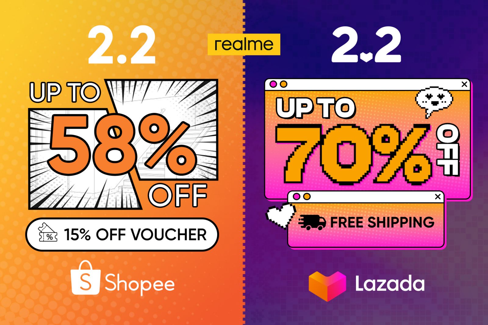 realme to Offer Exciting Deals on 2.2 Shopee and Lazada Sale - Corner Magazine PH